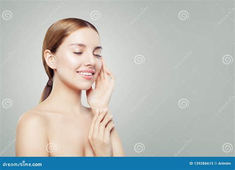 Young Perfect Girl Relaxing Beautiful Girl With Healthy Skin Eyes