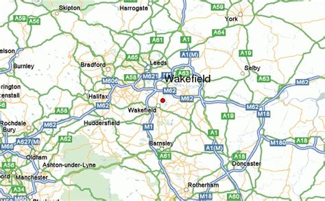 Wakefield Map United Kingdom