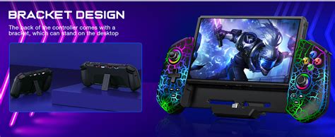 Hellcool Switch Pro Controller For Switch Oled Switch Controller For Handheld Grip With Hall