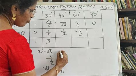 Trigonometry Ratios Xth Std Youtube