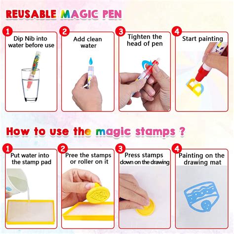 Water Doodle Magic Mat Larger 100 X 70cm Multicolored No Mess Water