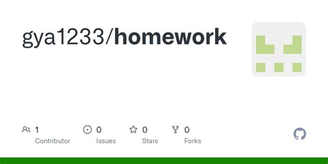 GitHub Gya Homework