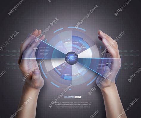 그래픽이미지 합성 홀로그램 그래프 인포그래픽 증강현실 기술 빛효과 비즈니스 금융 프로세스 컨셉 사람손 주요신체부분 손짓 제스처 기업