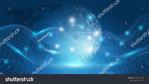 Abstract Blue Minimal Style Cloud Computing Stock Vector Royalty Free