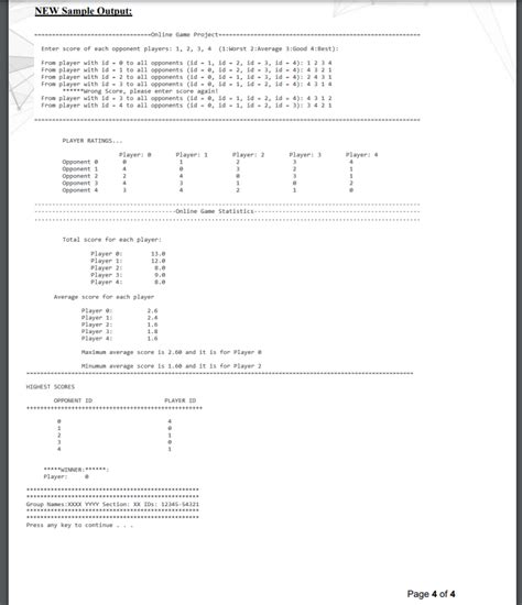 Solved Create A C Program That Calculates The Scores For