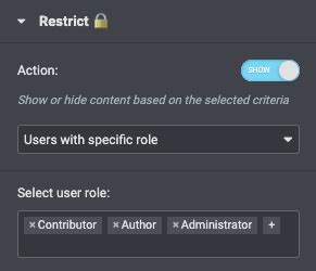 Show Hide Content To Users With Specific User Roles Restricted Content For WordPress