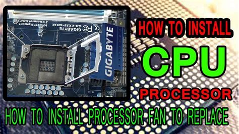 Install CPU Intel Or AMD CPU In Your Computer Mother Board Install Proc Installation