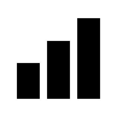 Bar Graph Silhouette Icon Statistical Data Vector 26730033 Vector