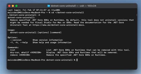 How To Use The Net Cli Clean Up Tools On Macos Msiccs Blog