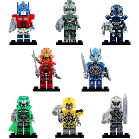 8pcs/set Transformers Robot - Megatron Optimus Prime Bumblebee Lego ...