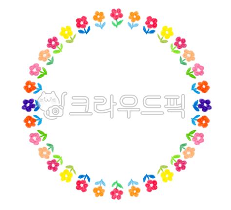 꽃 색연필그림 손그림 손그림일러스투 테두리 사진이미지일러스트캘리그라피 Csophie작가