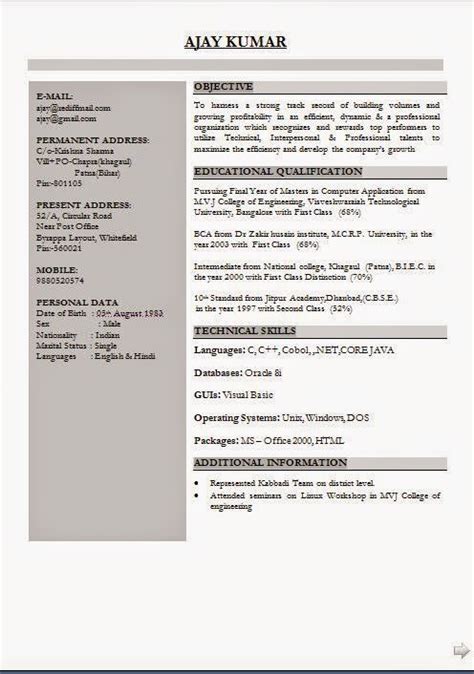 How To Write A Cv In English