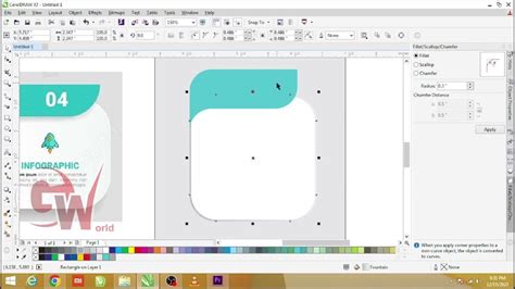 Simple Infographic Design In Coreldraw Coreldraw Tutorial Youtube