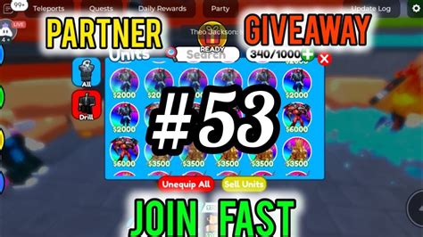 Day Live Sandbox Mode Unites Giveaway Toilet Tower Defense Live Codes Giveaway