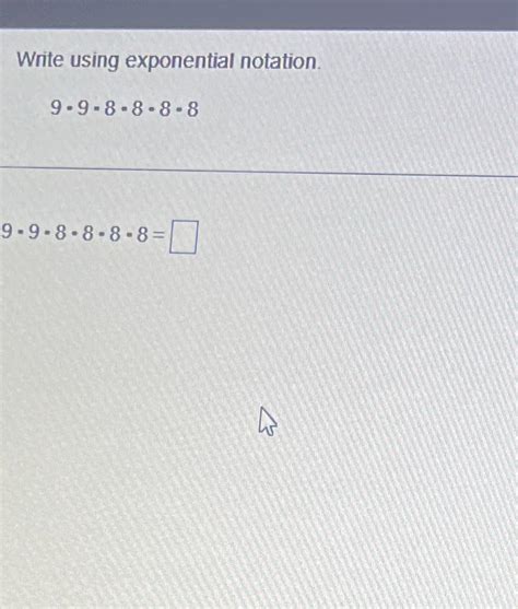 Solved Write Using Exponential