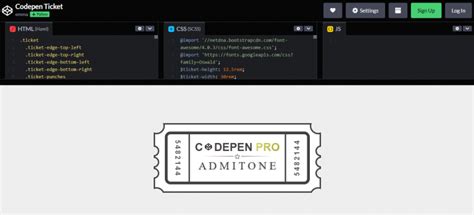 24 Css Tickets Examples Webtopic