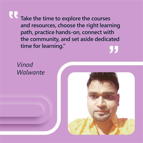 microsoft learn on linkedin solid advice from vinod an educator and