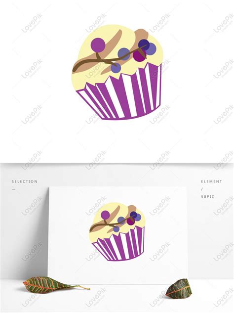 상업 블루 베리 컵 케이크 벡터 음식 재료 일러스트 Png 및 벡터 이미지 무료 다운로드 Lovepik