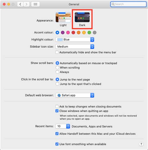 Macos Mojave Dark Mode Abilitynet
