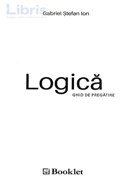 Logica Ghid De Pregatire Gabriel Stefan Ion Pdf
