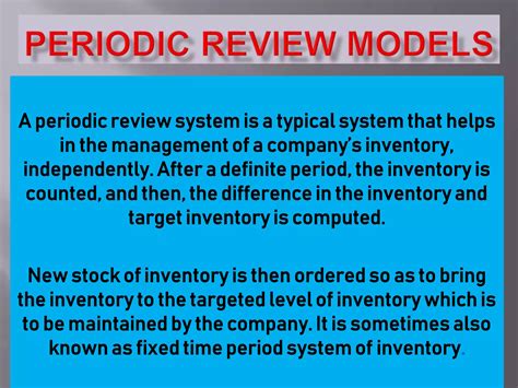 Supply Chain Inventory Management Unit 2 Inventory Modelspptx