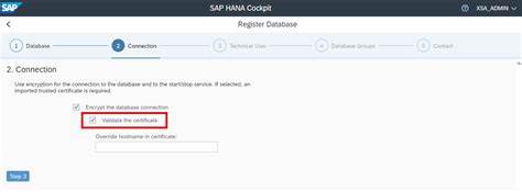 3525536 How To Configuring Ssl Tls Trust Between Sap Hana Cockpit 2 0 And A Registered