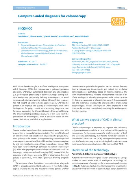 Pdf Computer Aided Diagnosis For Colonoscopy