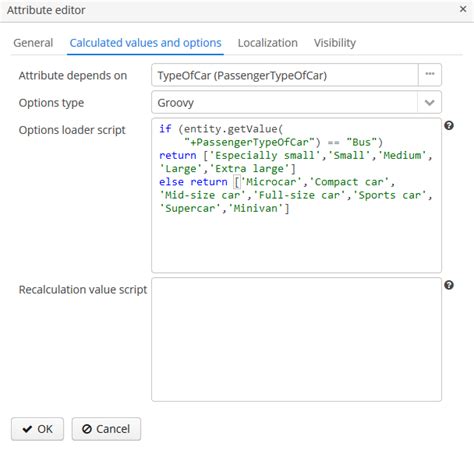 Managing Dynamic Attributes Cuba Platform Developers Manual