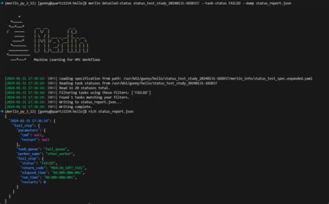 The Status Commands Merlin