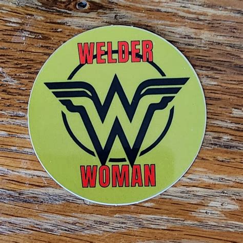 Woman Welder Sticker Weatherproof Vinyl Sticker Hardhat Sticker