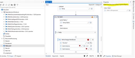 For Each Activity In Version 23 4 1 To Use Type Argument As System Data