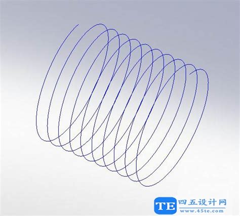 Solidworks怎么画螺旋线 Sw画螺旋线的技巧 四五设计网
