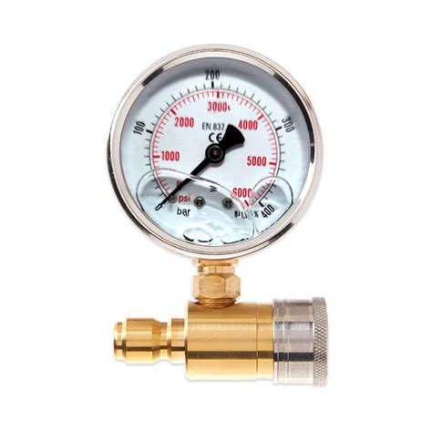 mewmewcat 3/8-Zoll-Manometer für Hochdruckreiniger, Schnellkupplung ...