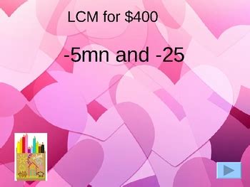 Trivia PowerPoint Review GCF LCM Prime Factorization By Vocabulary Vixens
