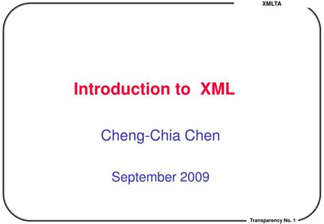 ppt introduction to xml powerpoint presentation free download id