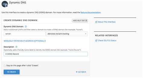 Configuring Dynamic DNS In CPanel Reclaim Hosting