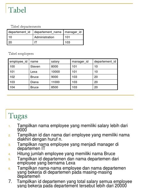 Latihan Sql Pdf
