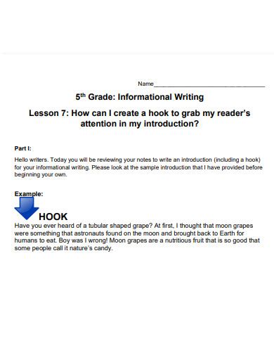 29 Hook Sentence Examples