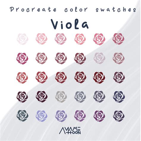 Procreate Color Palette Procreate Color Swatches Procreate Etsy