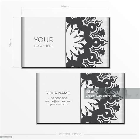 빈티지 장식명정이 있는 명함 템플릿 그리스 고급 패턴흰색의 프린트 디자인 명함을 위한 벡터 템플릿 0명에 대한 스톡 벡터 아트 및 기타 이미지 Istock