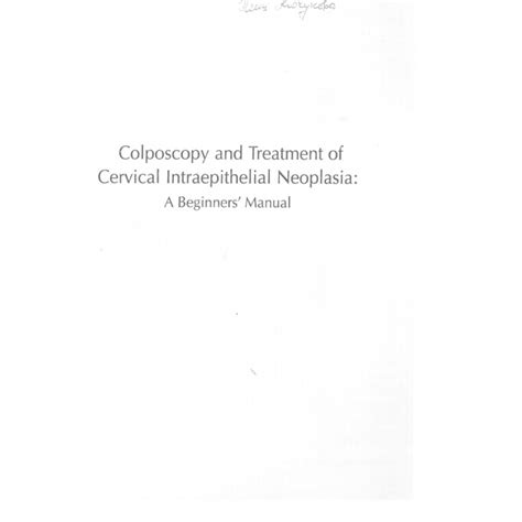 Colposcopy And Treatment Of Cervical Intraepithelial Neoplasia на ТОП