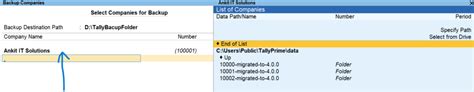 How To Backup A Company In Tallyprime Step By Step Guide Ankit It Solutions Ai Solutions