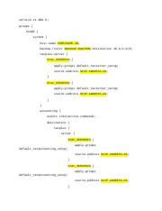 Juniper SRX Deploy Docx Version 11 4R9 5 Groups Node0 System Host Name HOSTNAME A