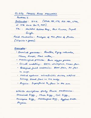 L Notes Mar Process FLuid Mechanics Lecture Summary Let Us Now Repeat The Simulation