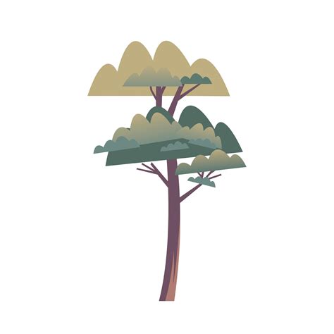Tree Plant Forest Isolated Icon Vector Art At Vecteezy