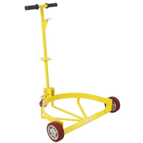 Wrightmaster 55 Gallon Low Profile Steel Oil Drum Dolly With 3 Casters