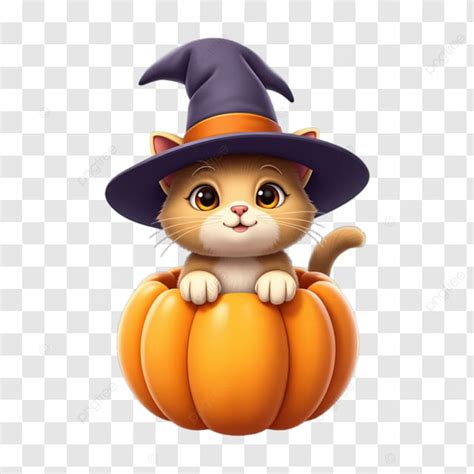 마법사 모자를 쓰고 있는 귀여운 새끼 고양이 까마귀 마법사 모자 달콤한 고양이 Png 일러스트 및 Psd 이미지 무료