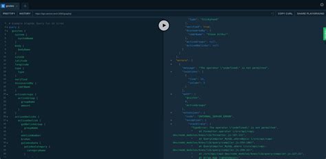 Graphql Issue With Bookshelf Operator Undefined Is Not Permitted