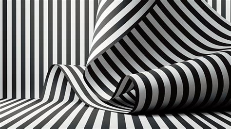 3d 렌더링 접힌 직물 리본 또는 흑백 선이있는 종이가있는 추상적 인 패션 배경 종이에 대한 스톡 사진 및 기타 이미지 종이 검은색 나선형 Istock