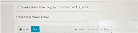 Solved On The Axes Below Draw The Graph Of The Function